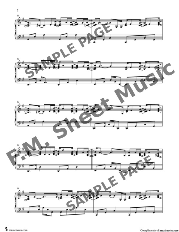 Barely Breathing (Late Intermediate Piano) By Duncan Sheik - F.M. Sheet Music - Pop Arrangements ...